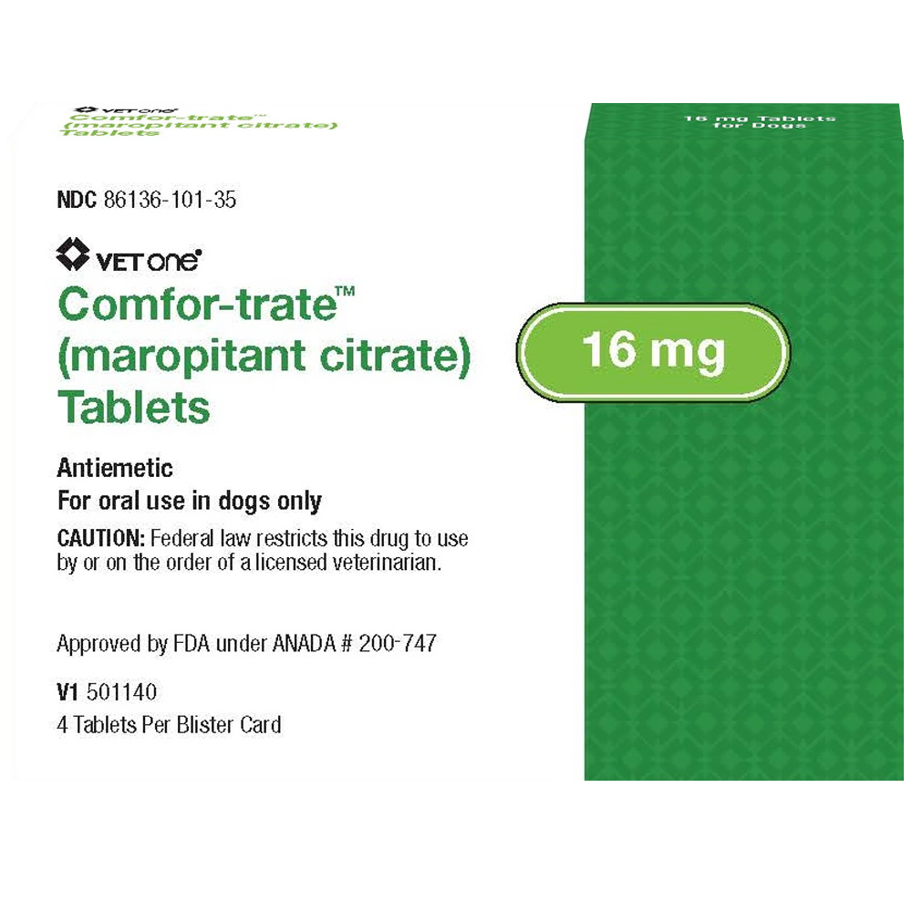 Comfor-trate (Maropitant Citrate) Antiemetic for Dogs - PetMedMart ...